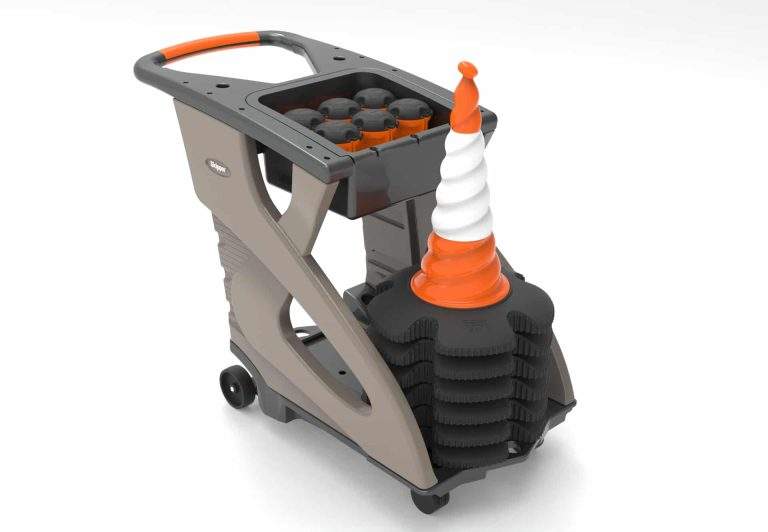 Safety Barrier System | Fully equipped Skipper Orange Unicart - Skipper™